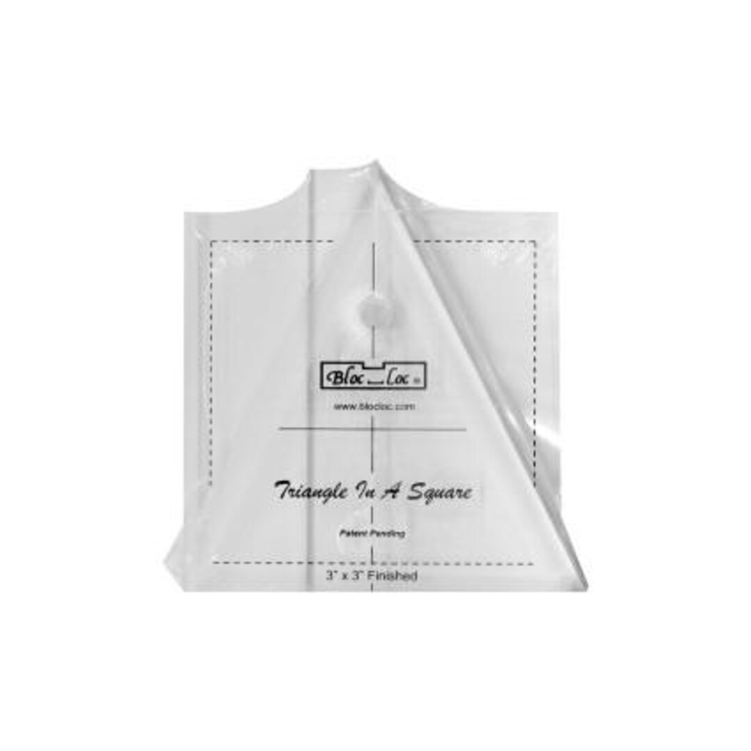 Bloc Loc - Triangle in a Square Ruler 3” X 3” Set - Etsy