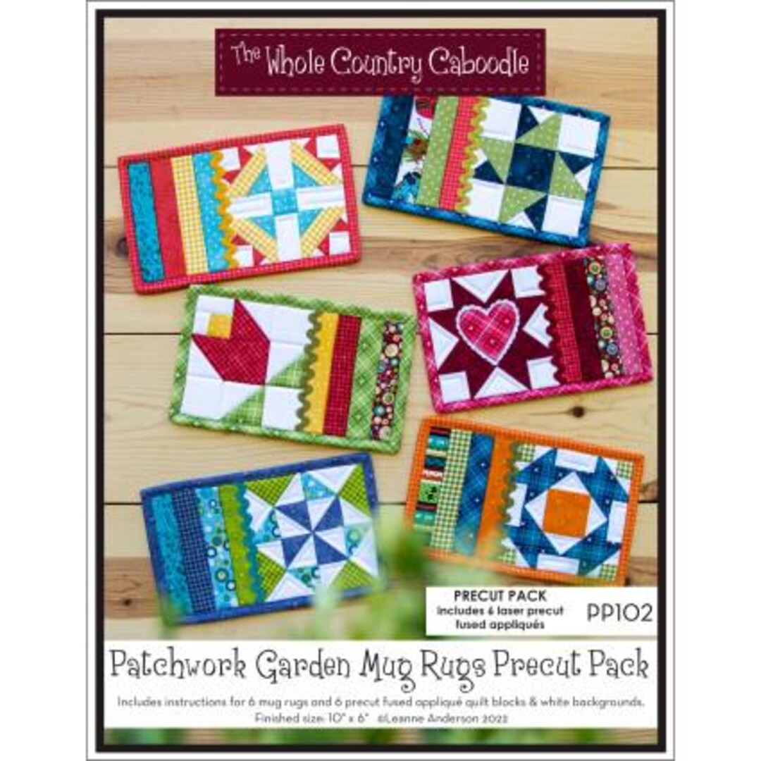 Whole Country Caboodle - Patchwork Garden Mug Rugs *choose Precut Pack ...