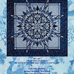 Lakeview Quilts - Winters Glow - Paper Pieced Quilt Pattern - Etsy