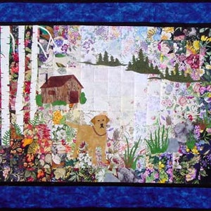 Labrador Retriever/black/chocolate/yellow - Whims Watercolor Quilt Kit ...