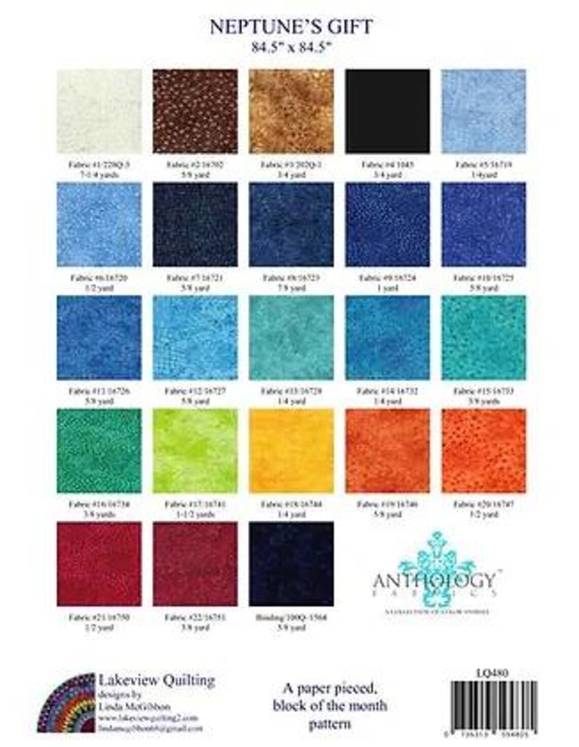 Lakeview Quilts - Neptune's Gift - Quilt Pattern - Etsy