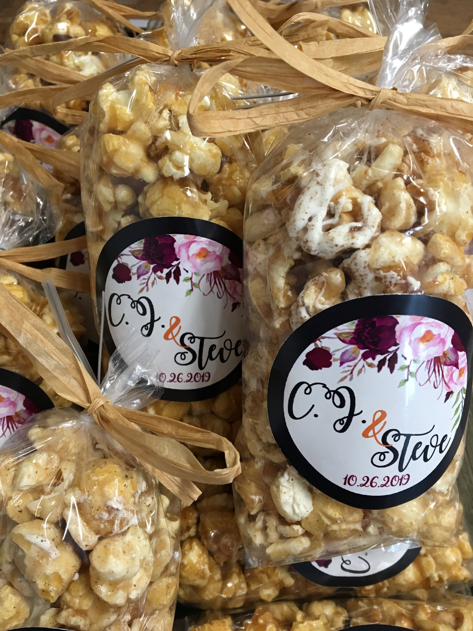 Custom Popcorn Favors SPECIALTY Flavors 12 Bags - Etsy