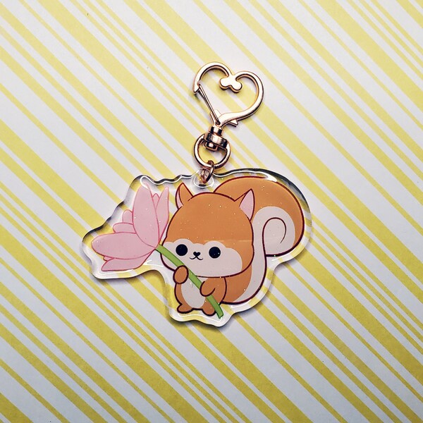 Squirrel Keychain - Etsy