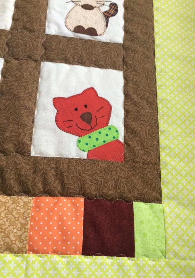 Cat and Mouse Patchwork Quilt - Etsy