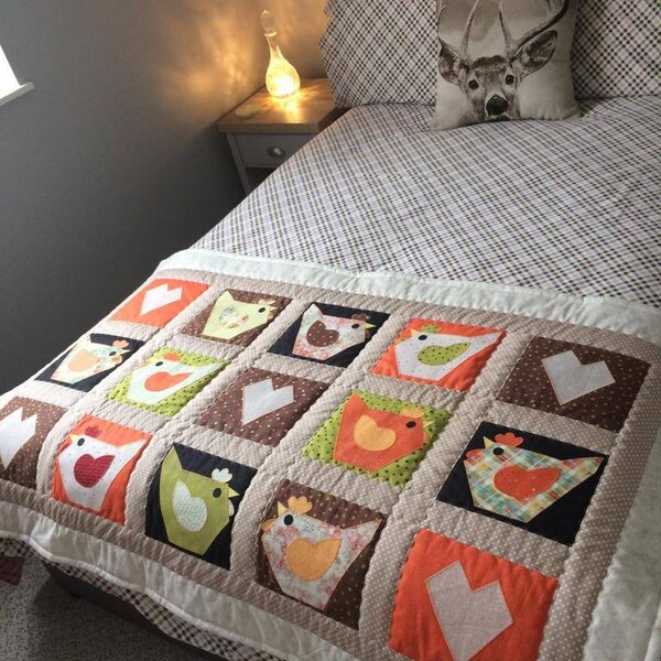 Patchwork Chicken - Etsy