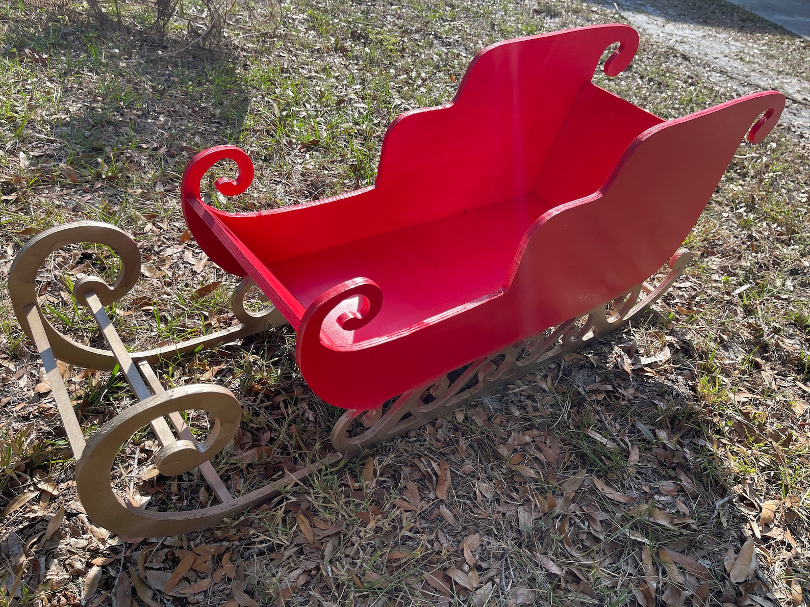 Authentic Santas Sleigh Indoor/outdoor Christmas Decor - Etsy