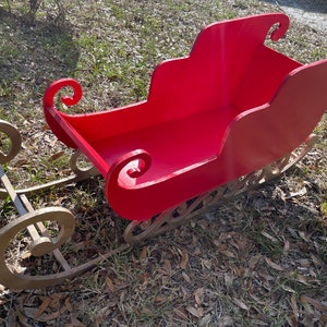 Authentic Santas Sleigh Indoor/outdoor Christmas Decor - Etsy
