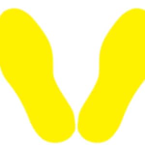 Marine Corps Yellow Footprints Vinyl Decal – Show Your Pride! - Etsy