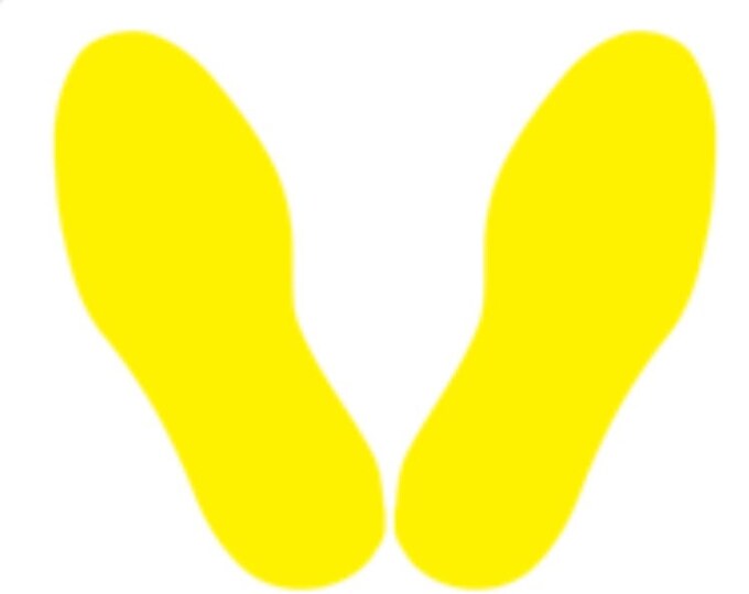 Marine Corps Yellow Footprints Vinyl Decal – Show Your Pride! - Etsy