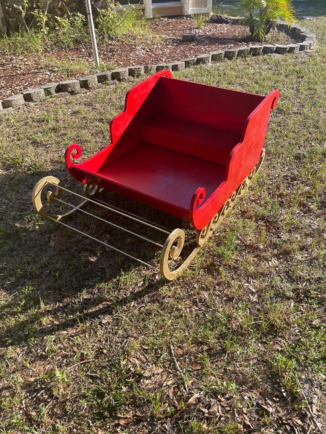 Authentic Santa’s Sleigh Indoor/outdoor Christmas Decor Custom Sizes - Etsy