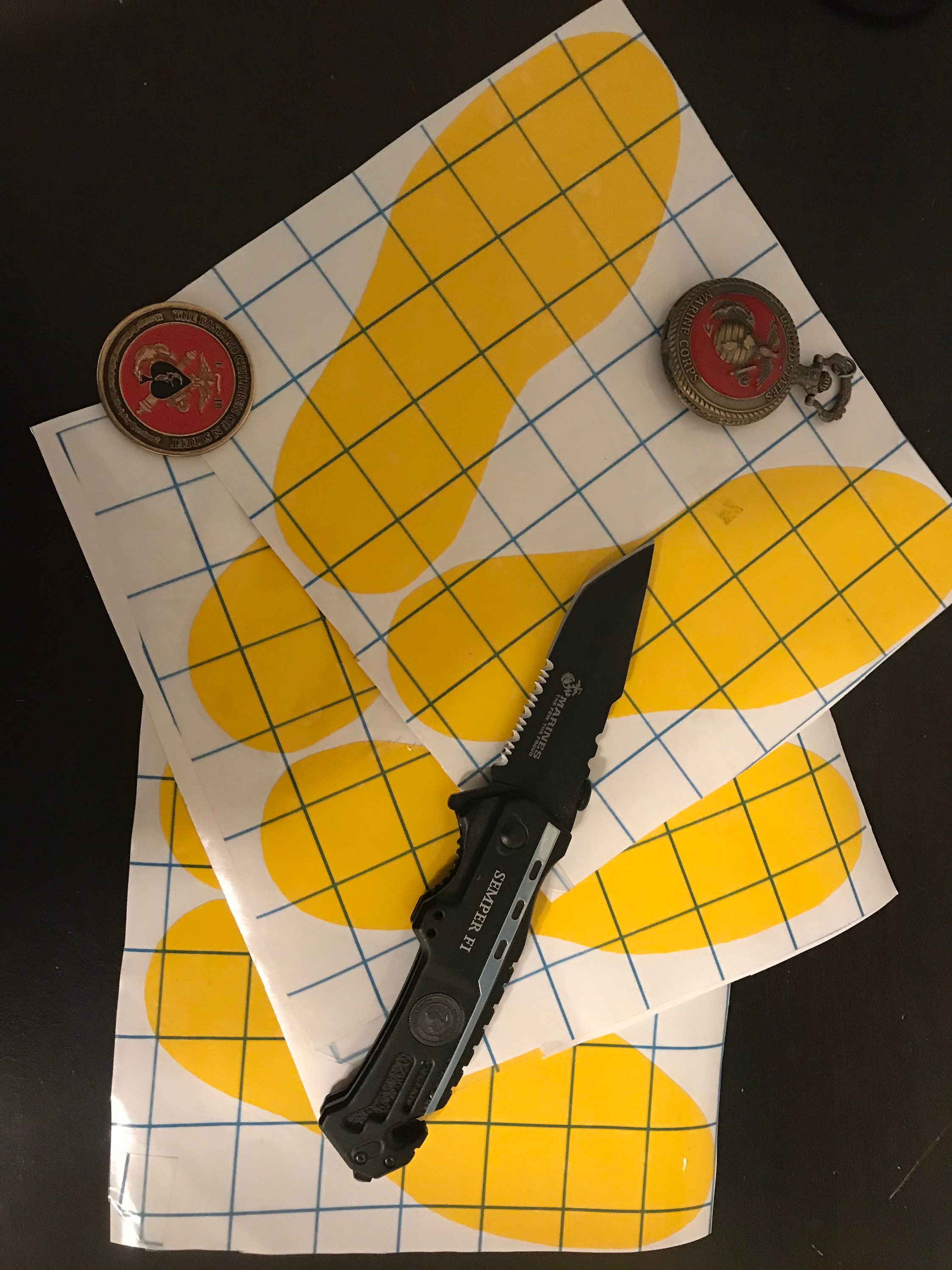 Marine Corps Yellow Footprints Vinyl Decal – Show Your Pride! - Etsy