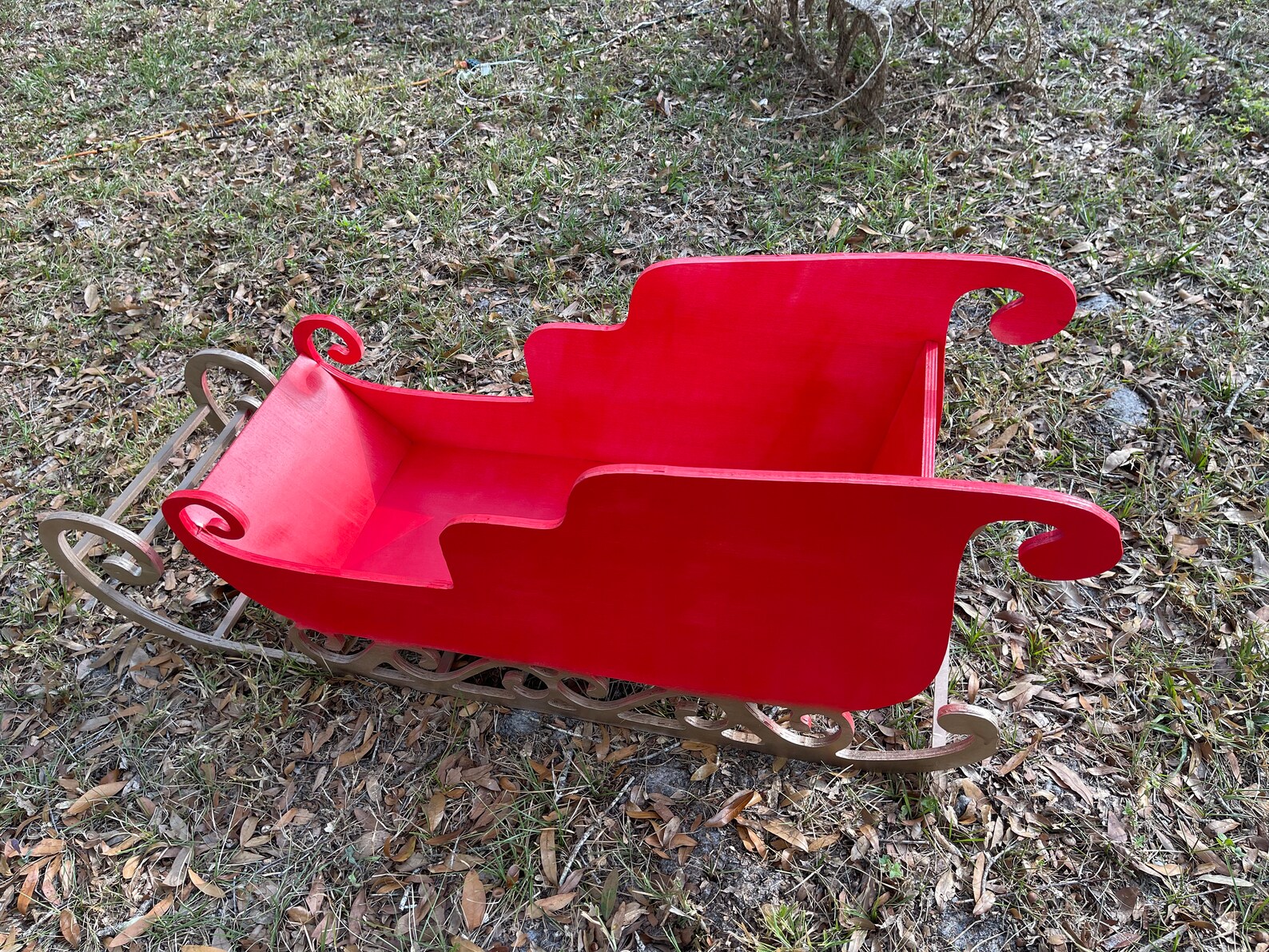 Authentic Santas Sleigh Indoor/outdoor Christmas Decor - Etsy