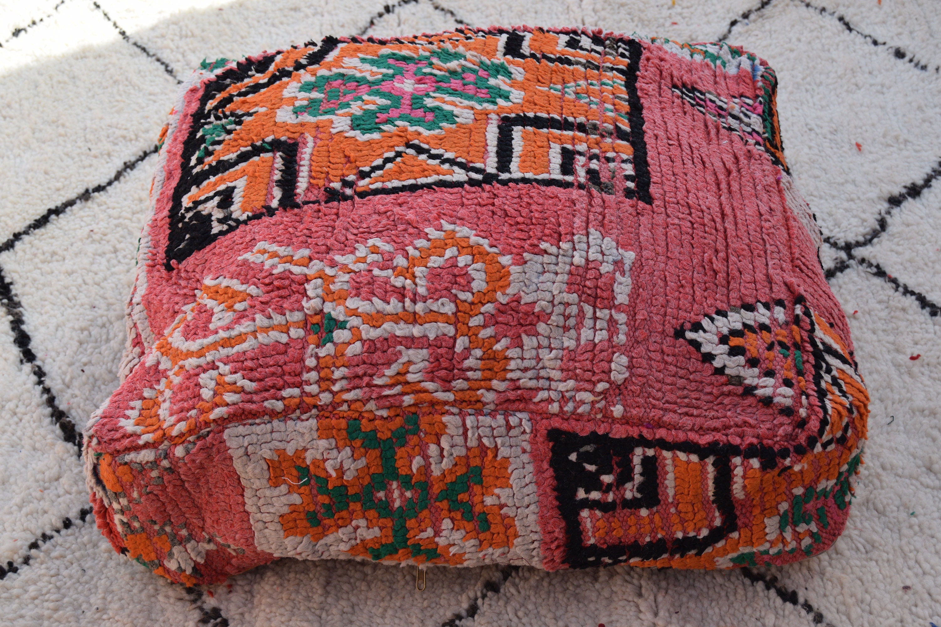 Square Furniture Berber Design Home Decor Morocco Pouf - Etsy