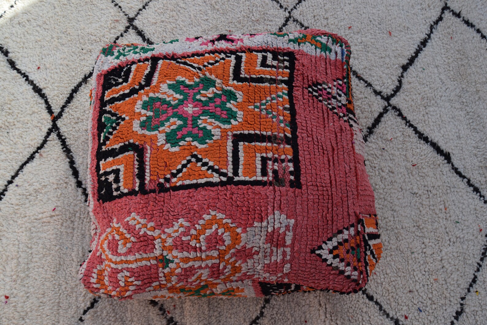 Square Furniture Berber Design Home Decor Morocco Pouf - Etsy