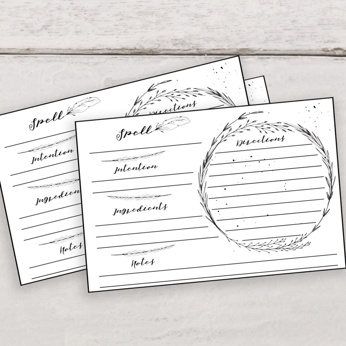 4in X 6in Spell Cards for Wicca Witch Craft Magick and - Etsy