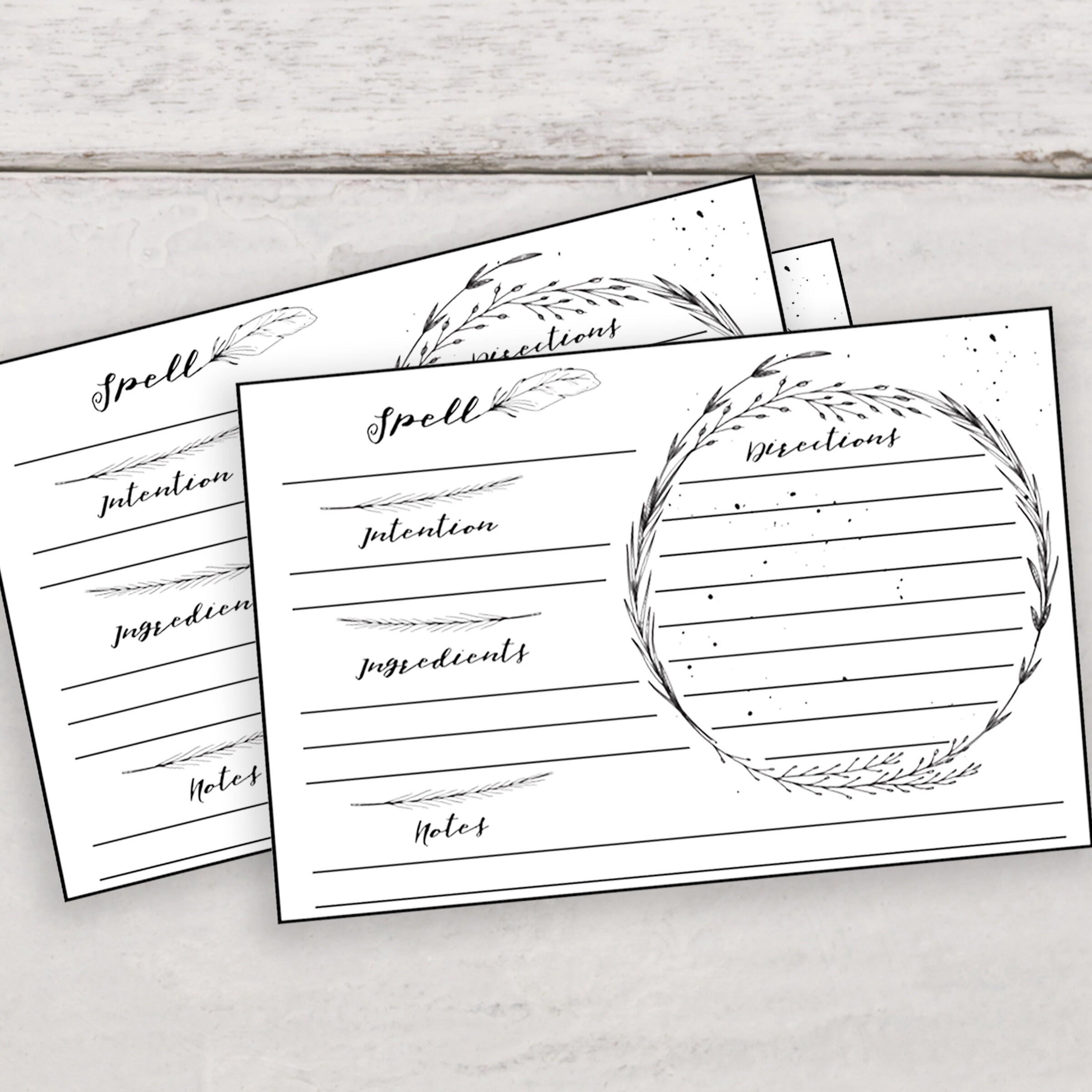 4in X 6in Spell Cards for Wicca Witch Craft Magick and - Etsy