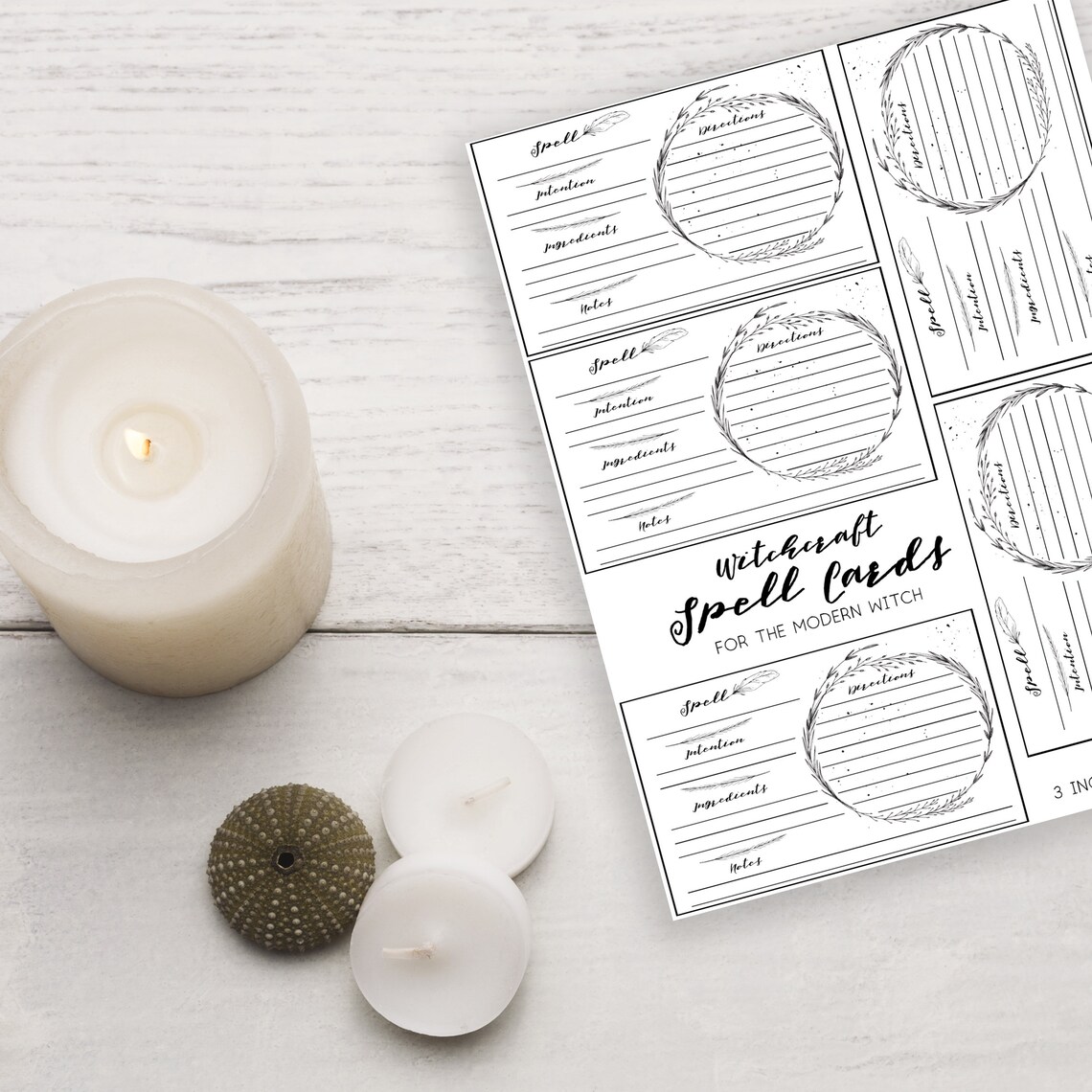 3in X 5in Witch Craft Wicca Spell Cards for Magick and Apothecary - Etsy