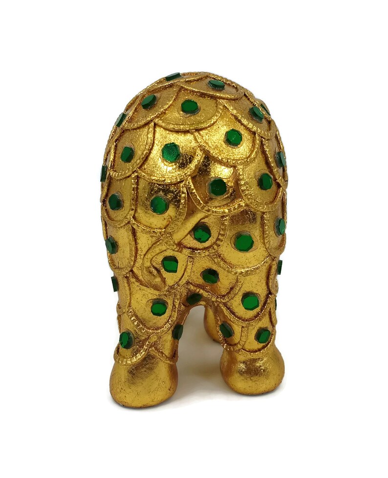 Ayutthaya Gold 10cm Elephant Parade Statue Elephant Resin - Etsy