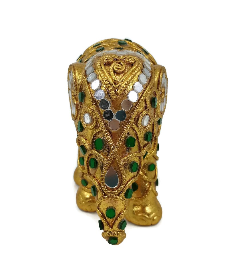Ayutthaya Gold 10cm Elephant Parade Statue Elephant Resin - Etsy