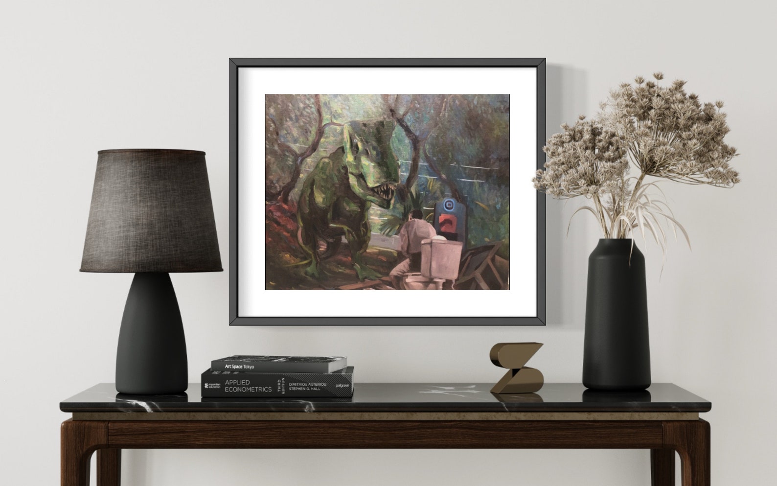 Jurassic Park in a Monet Bathroom Scene - Etsy