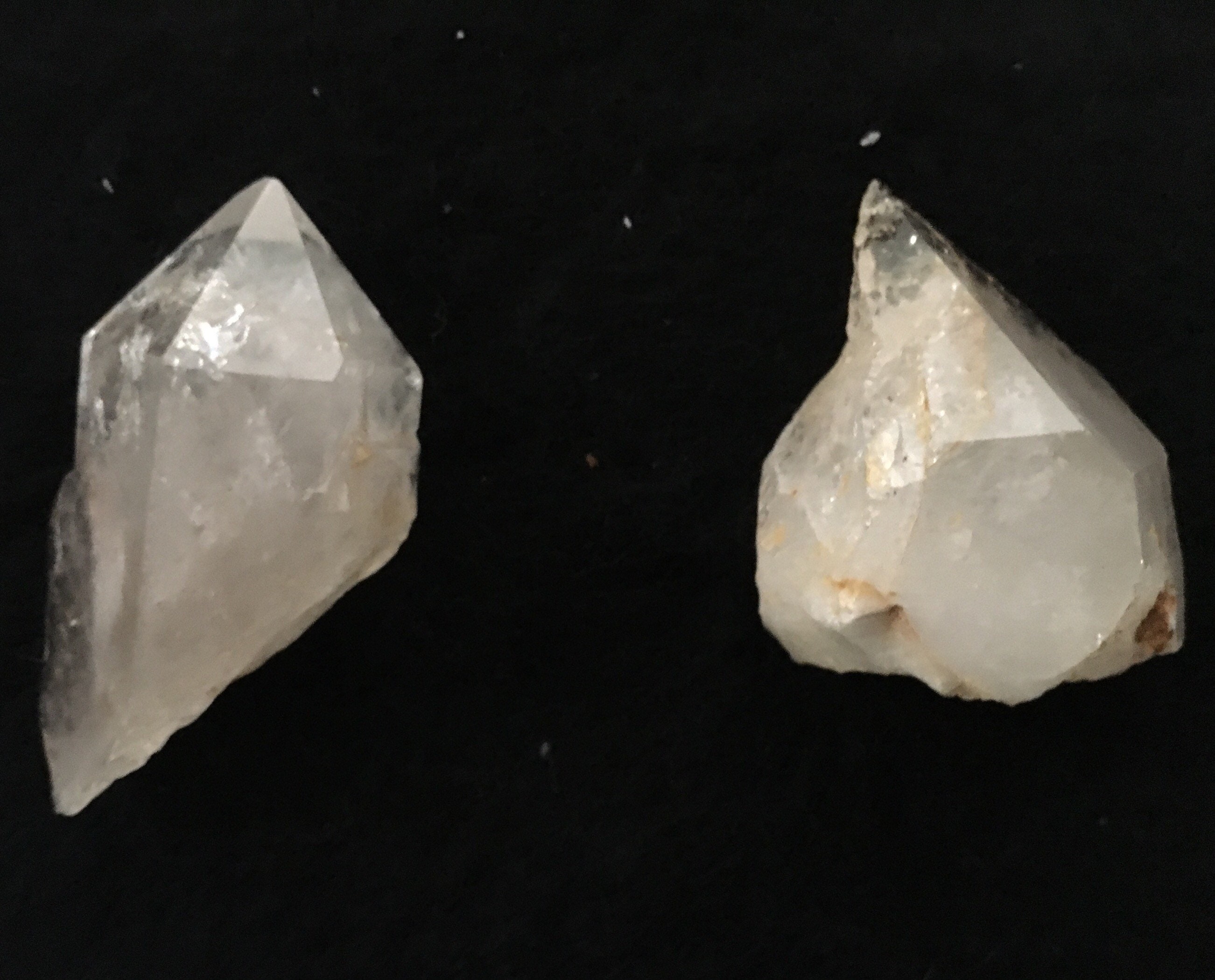 2 Pieces of Raw Clear Quartz - Etsy