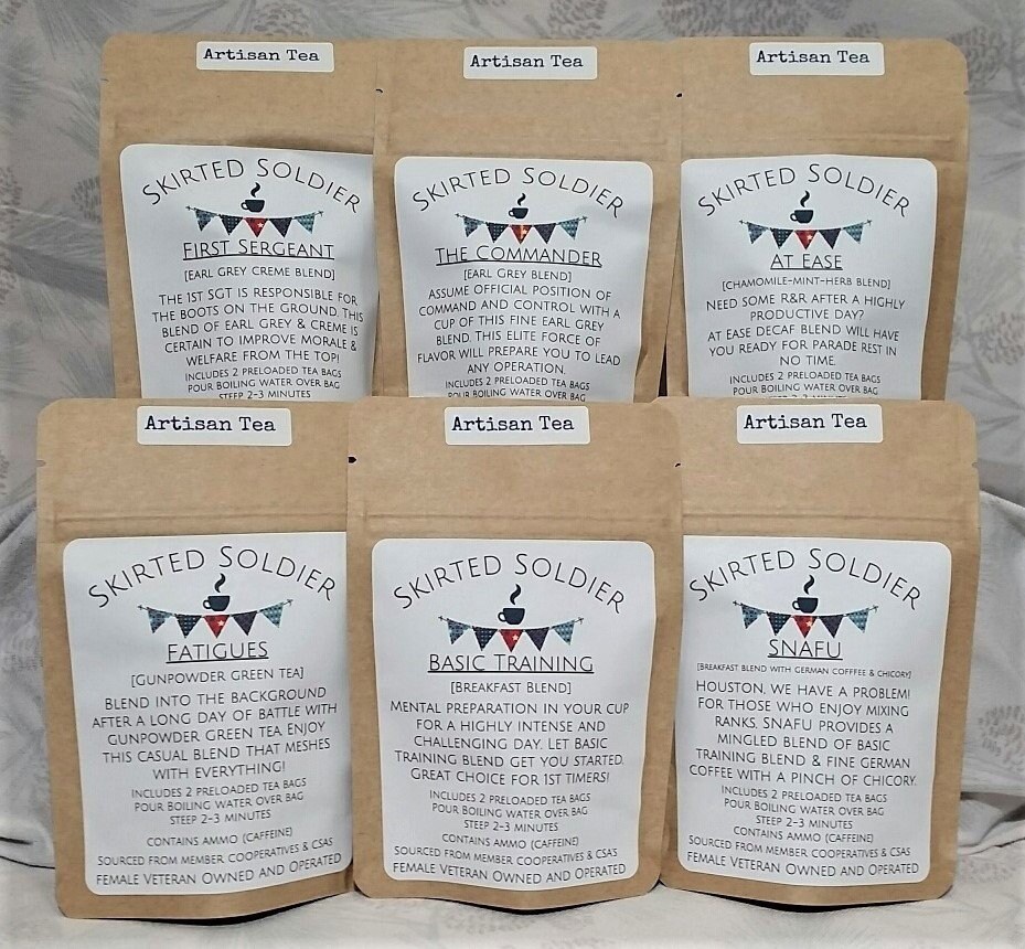 Tea- Skirted Soldier- Veteran Owned Artisan Tea- Sampler Pack of Tea - Etsy