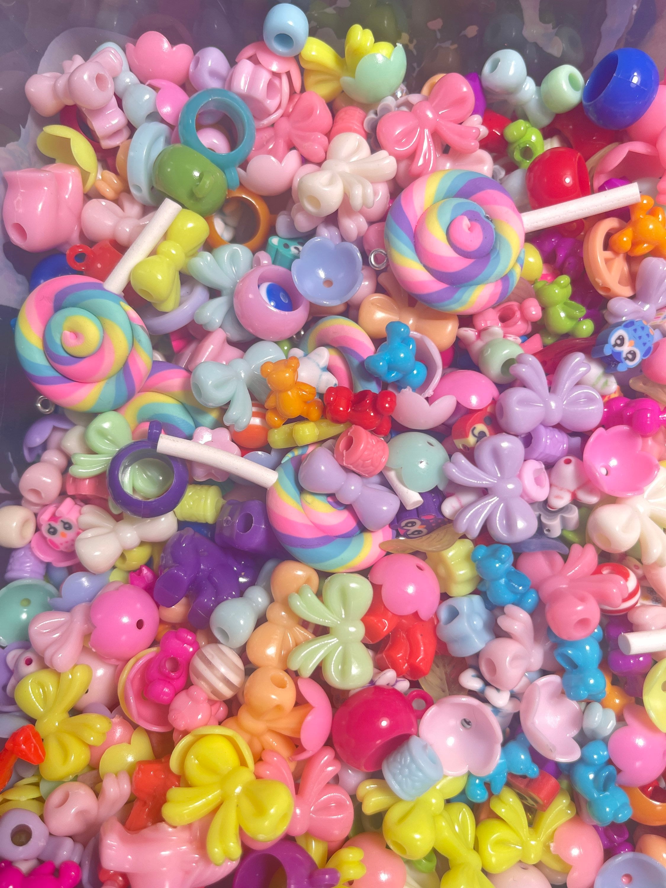 Whimsical Mystery Mix, Variety Bag Acrylic, Resin and Polymer Bead Mix ...