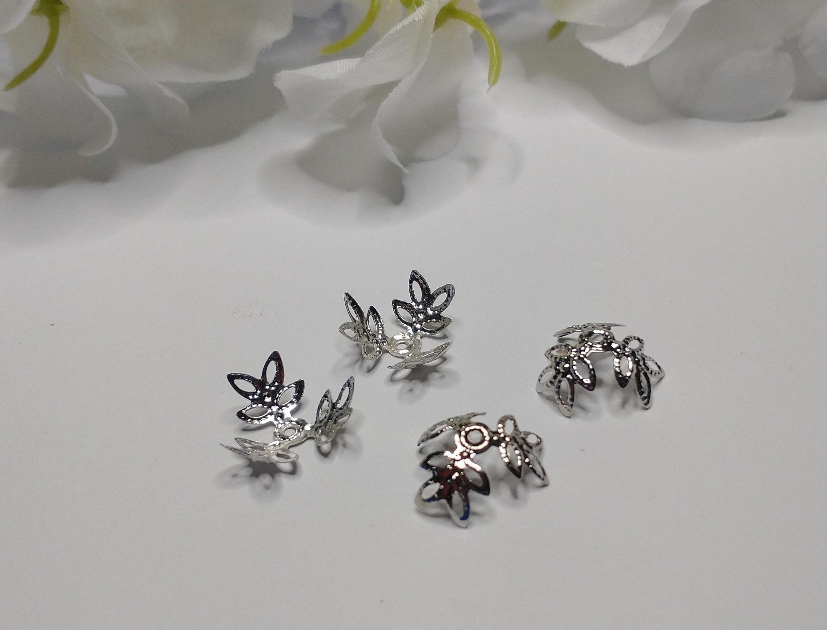 3 Leaf Bendable Bead Cap 15mm-30pcs - Etsy