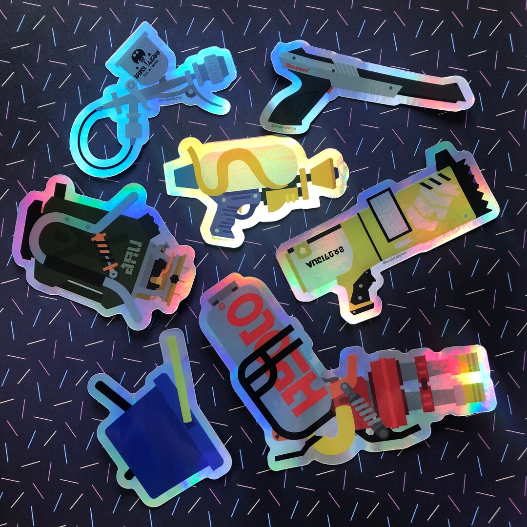 Splatoon Weapons Stickers: Drop 1 - Etsy