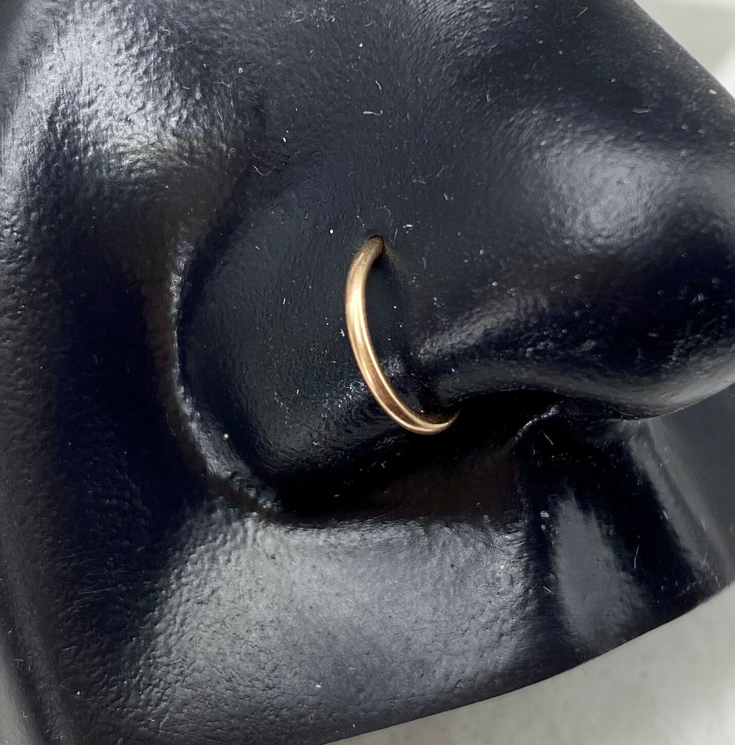 Simple Rose Gold Nose Hoop Nose Ring Simple Nostril Jewelry - Etsy