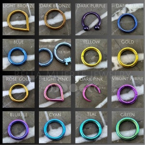 Titanium Petite Belly Button Ring, Internally Threaded 4mm Ball Curved ...