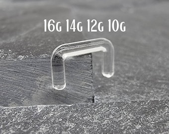 Septum Retainer Bioflex PTFE Clear Invisible 16g 14g 12g 10g | Etsy
