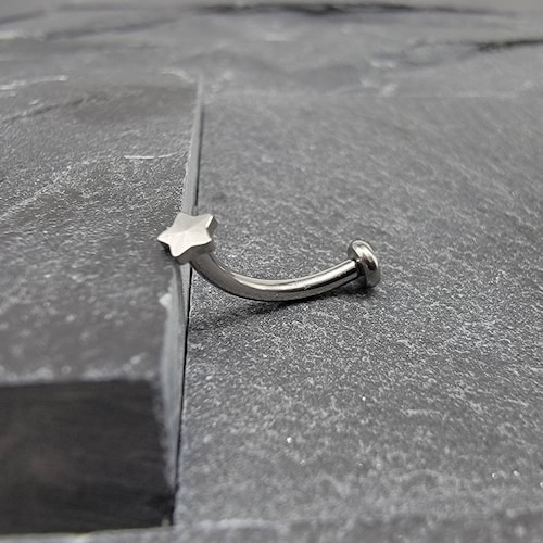 Titanium Rook Earring Opal Eyebrow Piercing 16g 14g Rook - Etsy