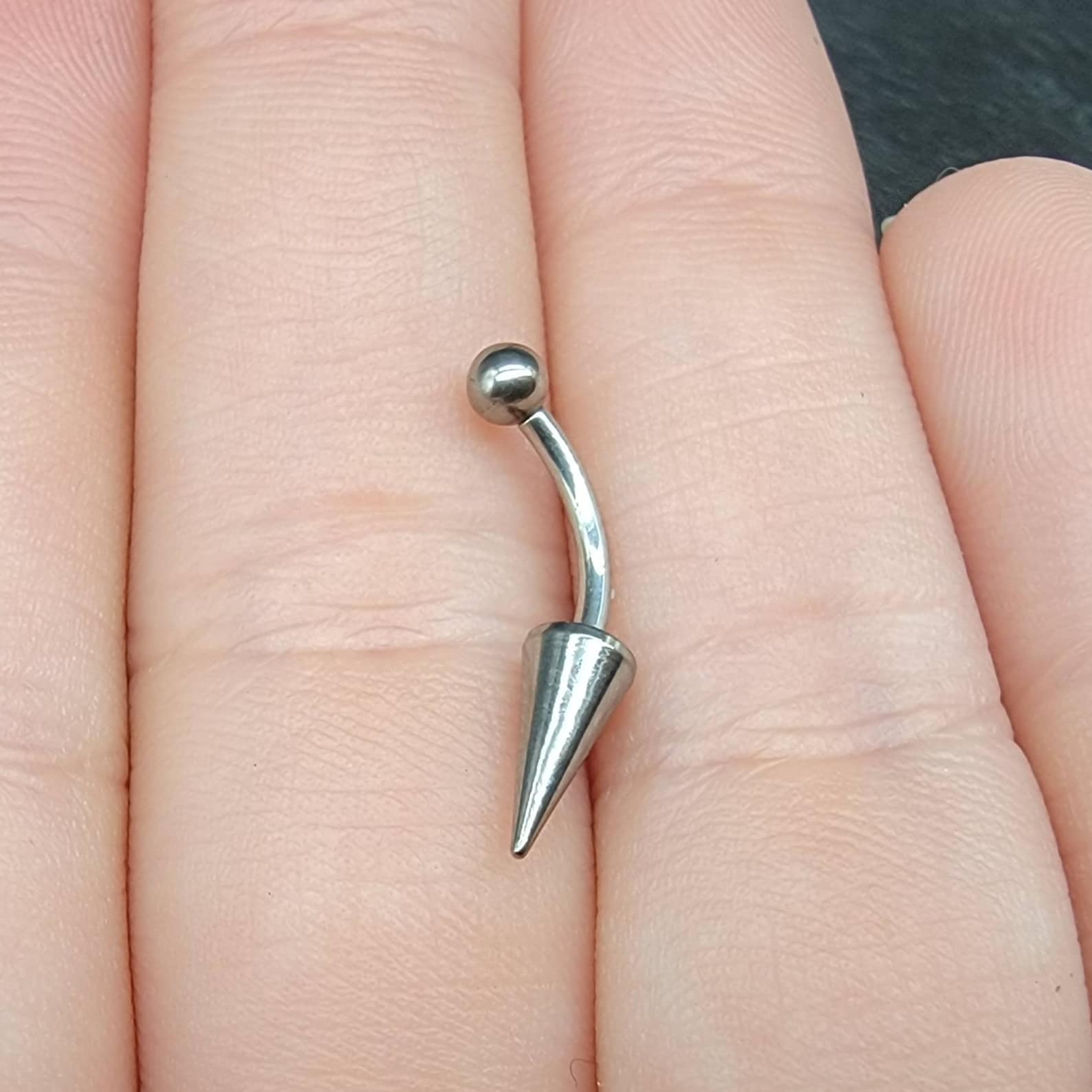 16g 14g Titanium Internally Threaded Long Spike Rook Earring - Etsy