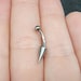 Large Spike Vertical Labret Jewelry, Angel Fangs Piercing Curved ...