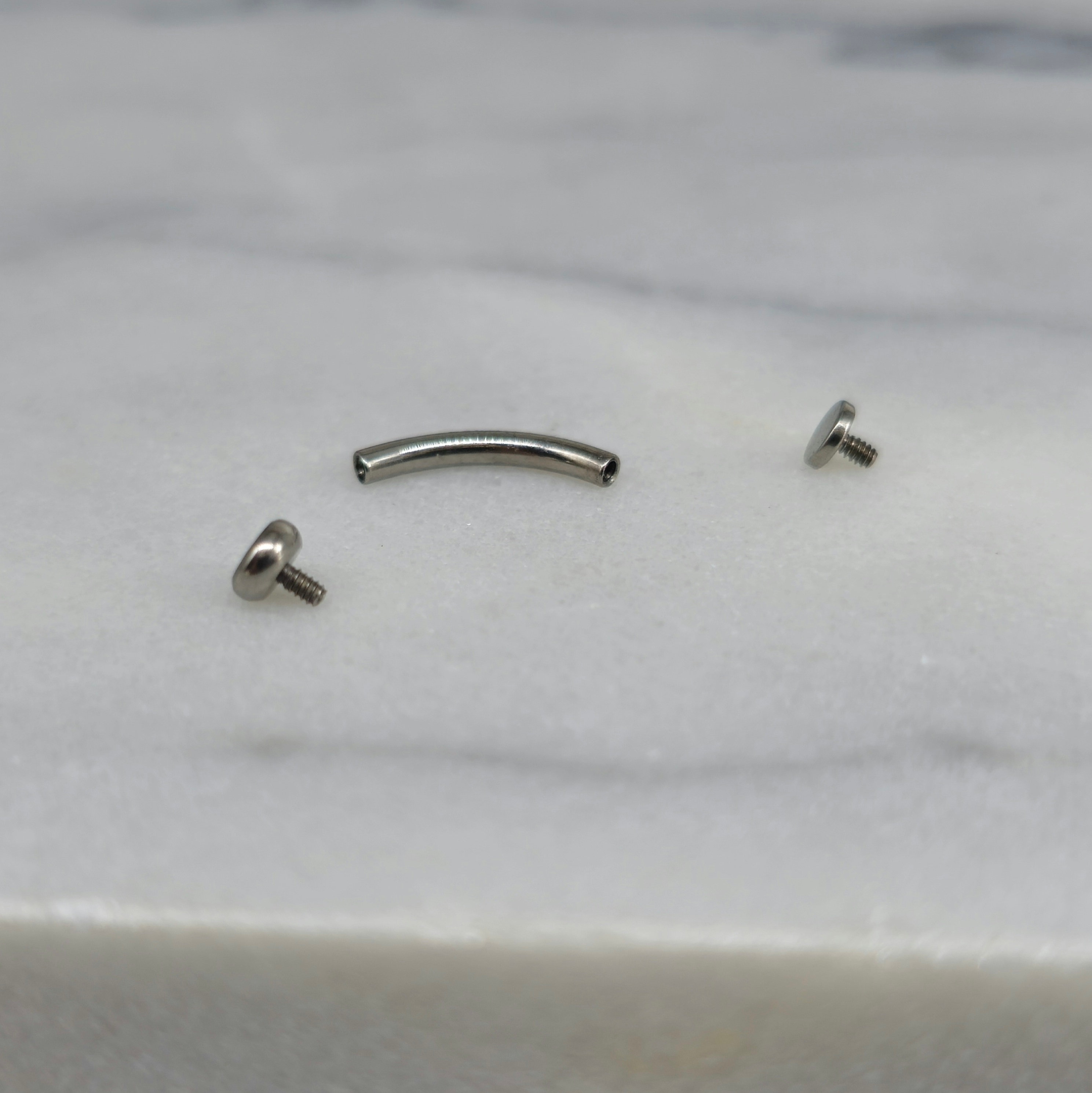 Tiny Vertical Labret Piercing Barbell - Rook or Snug Cartilage Earring ...