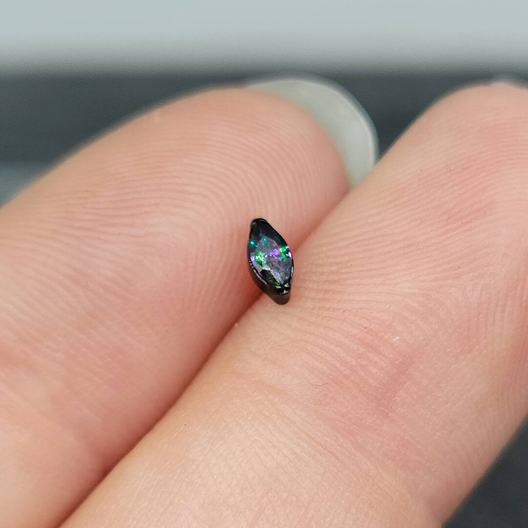 Vitrail Medium Marquise Titanium Cubic Zirconia Threadless Push Fit ...