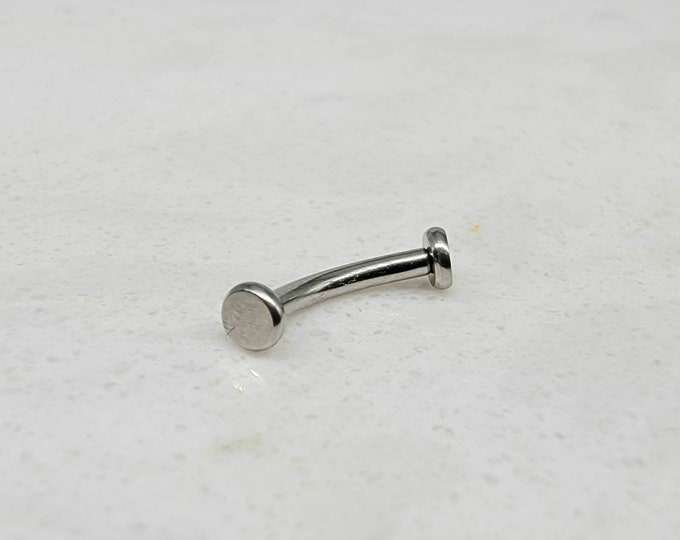 16g Small Star Titanium Internally Threaded Minimalist Flat Rook ...