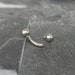 Titanium Petite Belly Button Ring, Internally Threaded 4mm Ball Curved ...