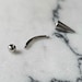 Large Spike Vertical Labret Jewelry, Angel Fangs Piercing Curved ...