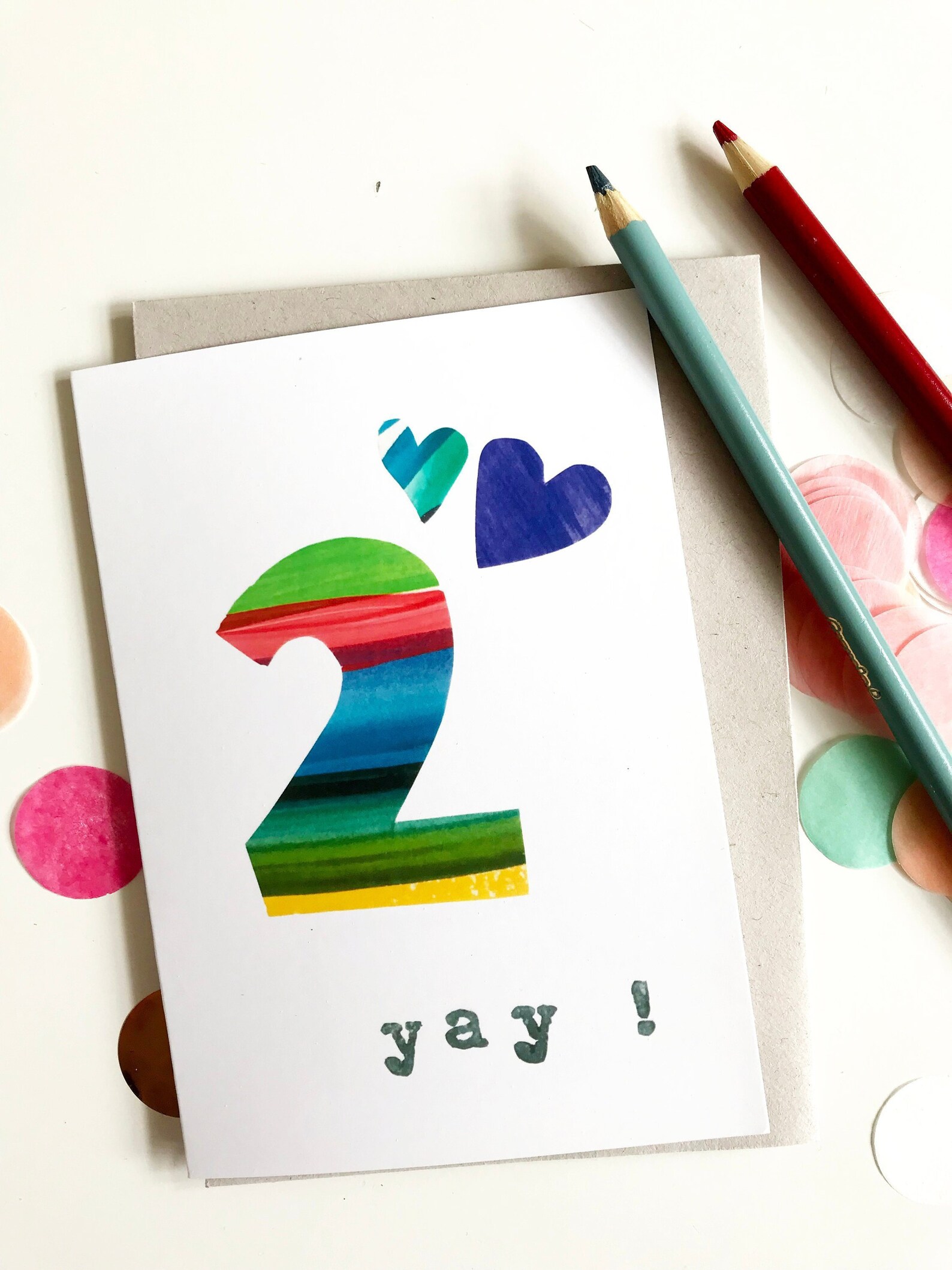 2nd Birthday Card - Etsy