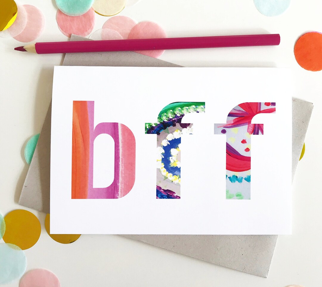 BFF Best Friends Forever Card - Etsy