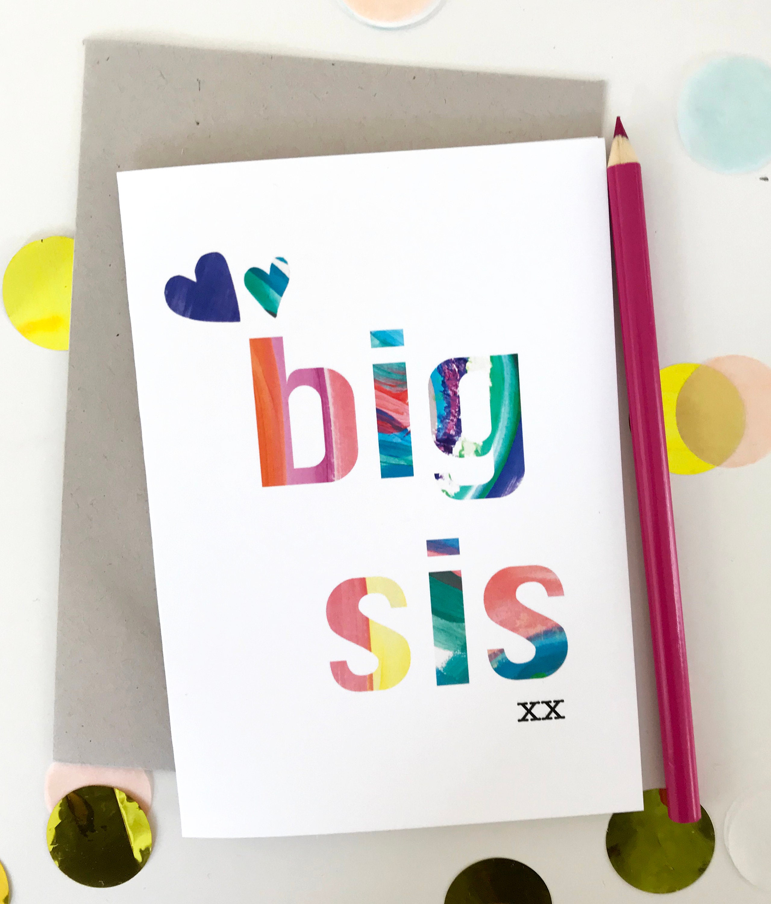 Big Sis Card. - Etsy UK