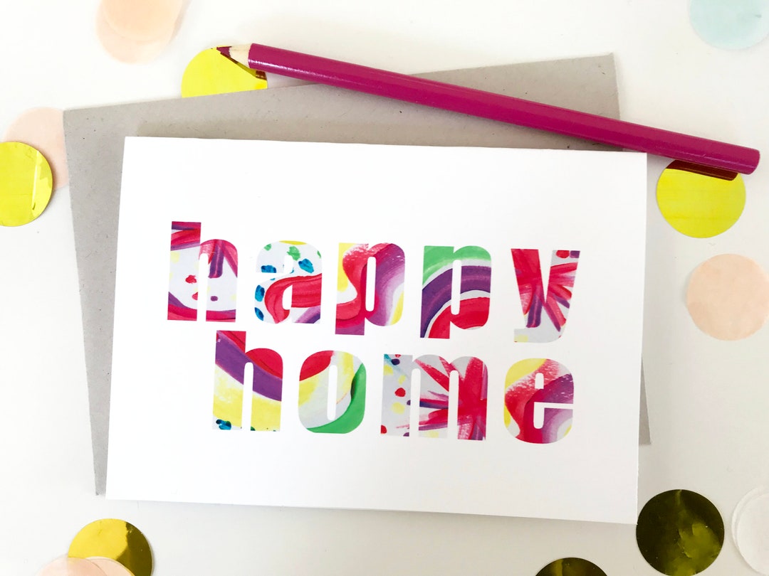 Happy Home Card - Etsy