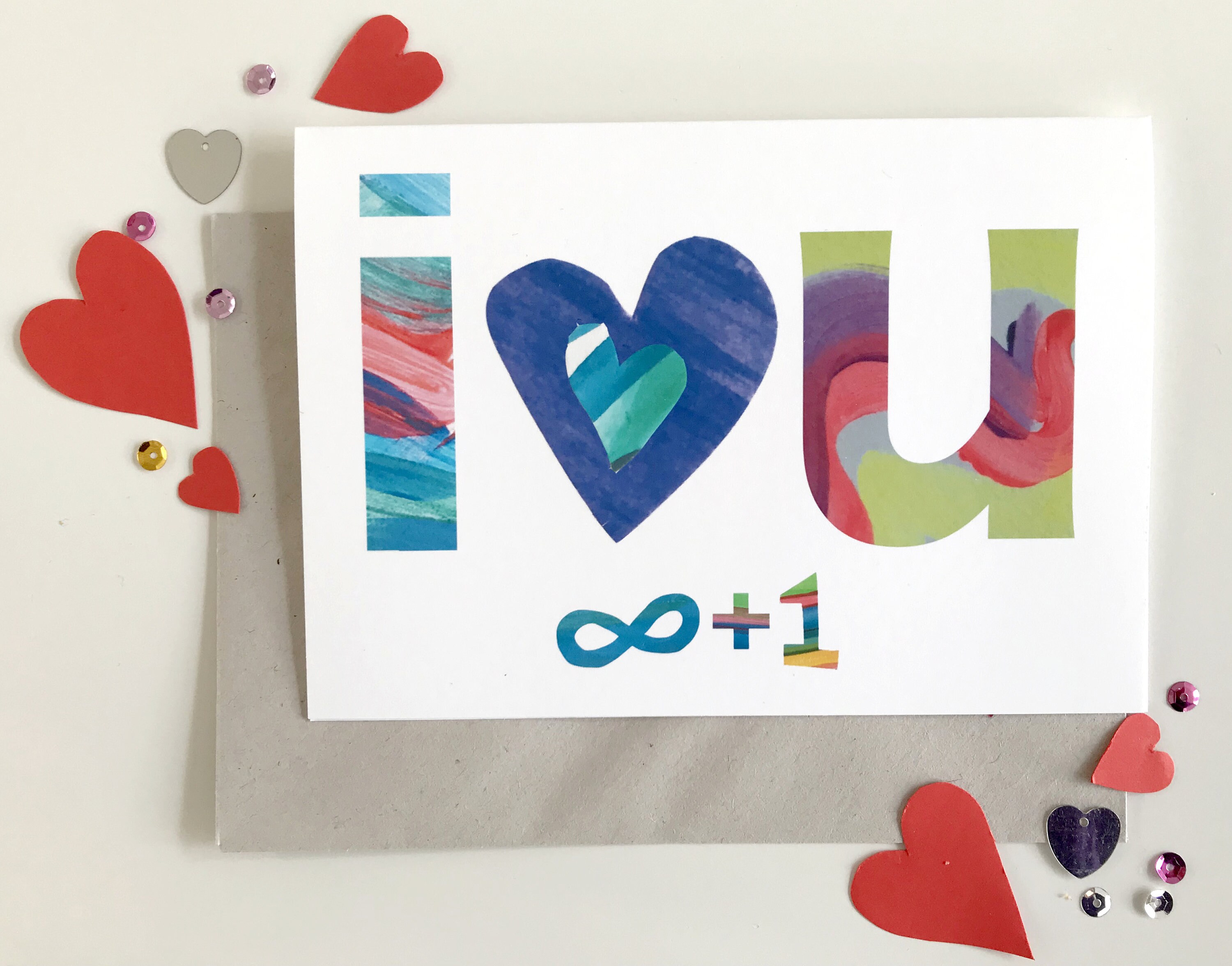 I Love You Infinity Plus One Card for Someone You - Etsy