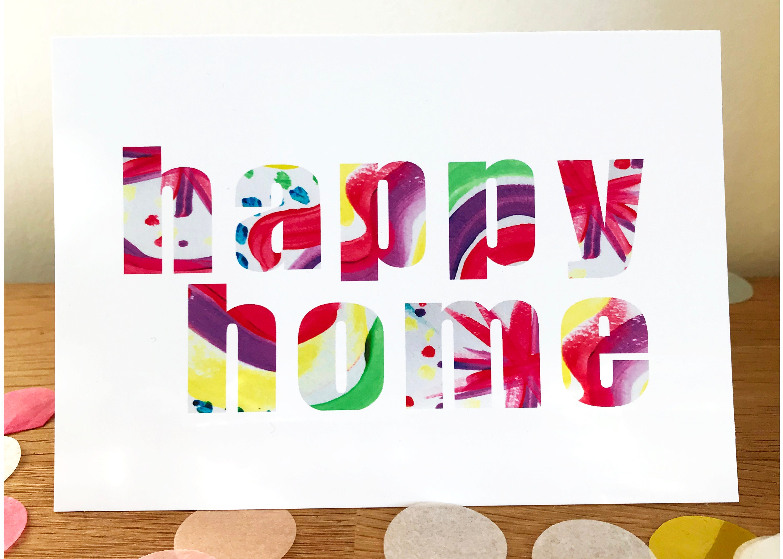 Happy Home Card - Etsy