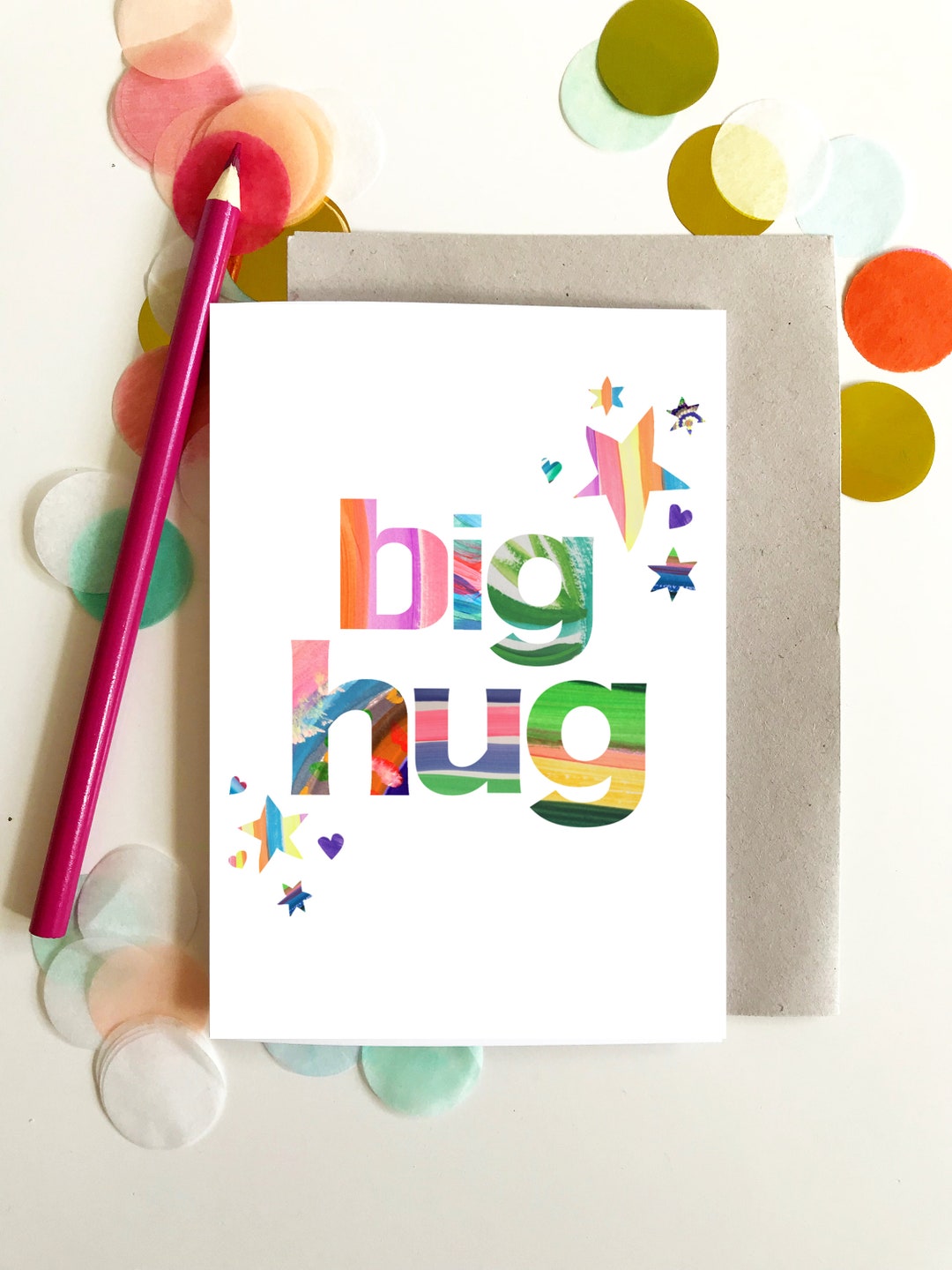 Big Hug Card - Etsy