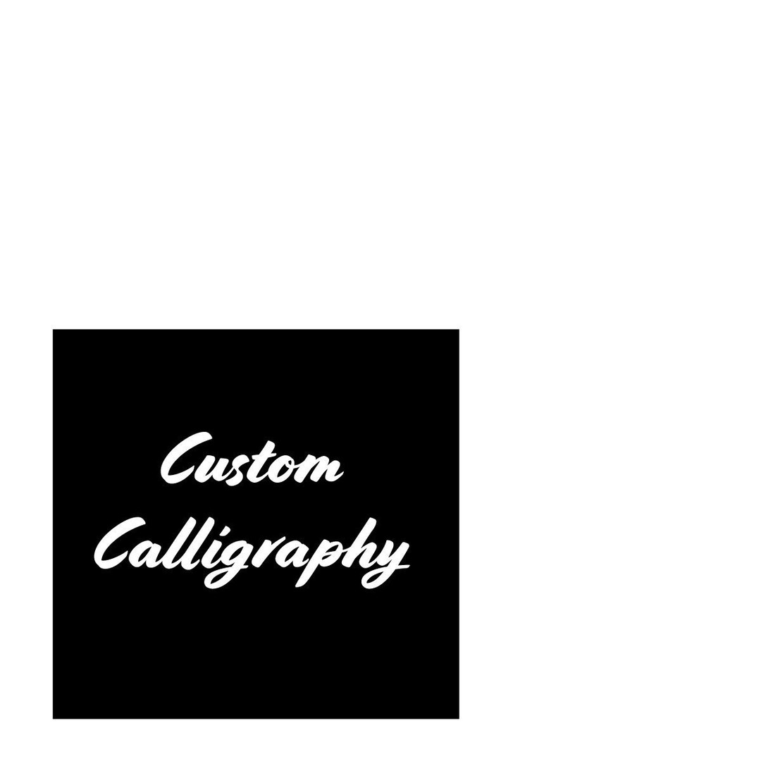 Calligraphy, Hand Lettering, Black and White, Color, Your Quote #306 ...