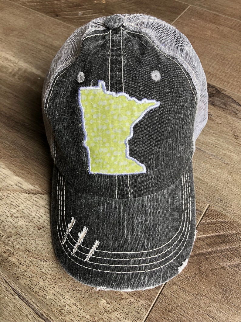 Distressed Minnesota State Baseball Hat - Etsy