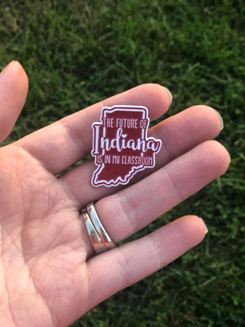 The Future of Indiana Pin, Indiana Teacher Pin, Redfored Pin - Etsy